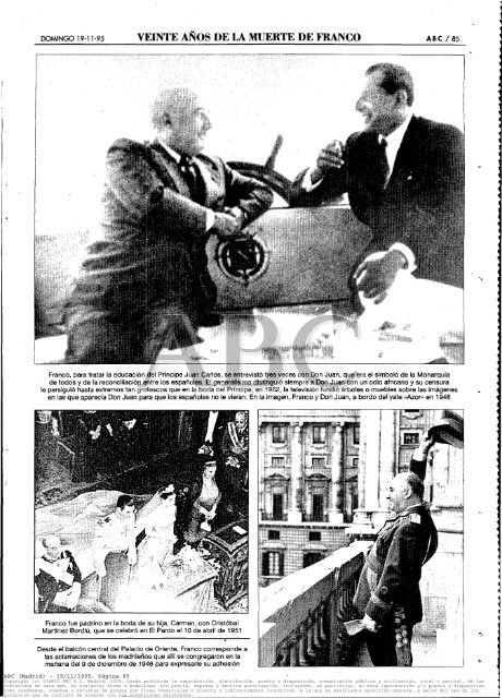 20 años de la muerte de Franco