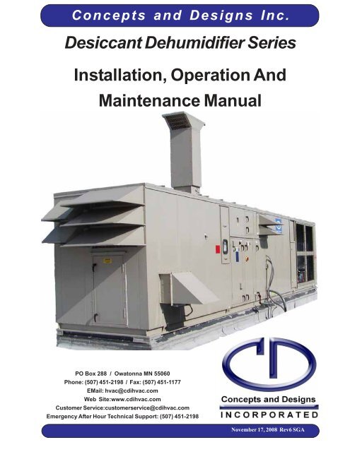 CDI DH IOM - Dyna-Tech Sales Corporation