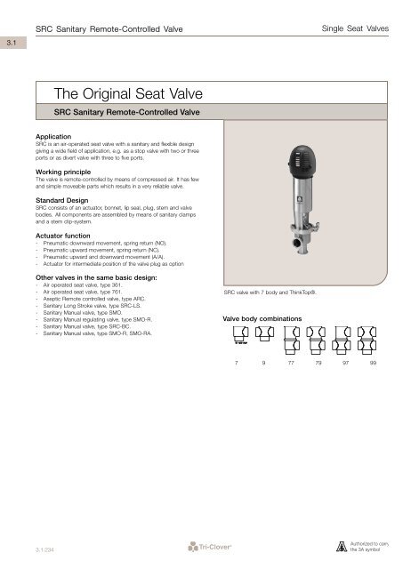 SRC Sanitary Remote-Controlled Valve - Key Industrial