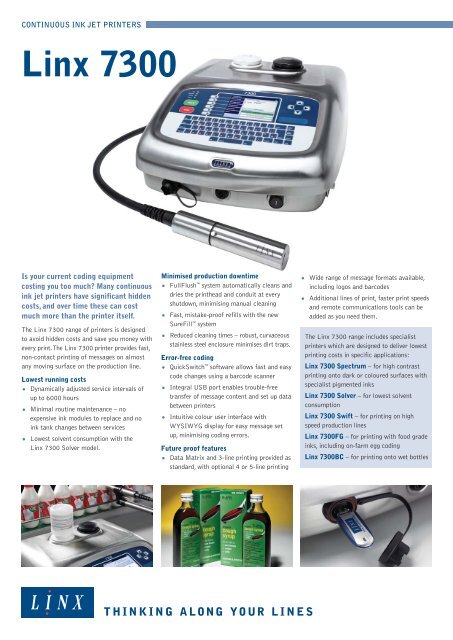 Linx 7300:Linx 6900 - i-Scan Solutions