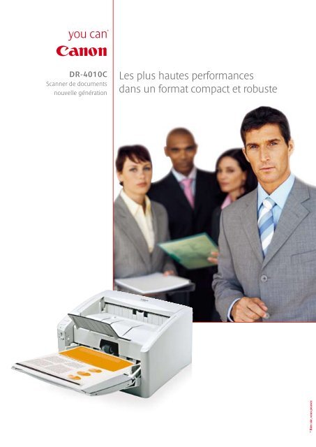 Fiche Technique Scanner Canon DR-4010C - Techni-Contact