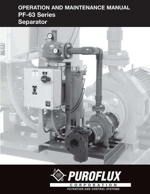 Operation & Maint. Manual Download Now - Puroflux Corporation