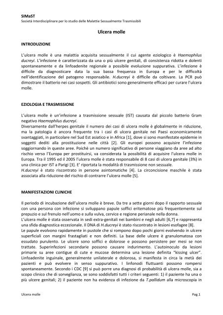 Ulcera Molle - SIMaST