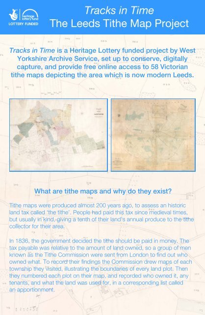 here - Tracks in Time, the Leeds Tithe Map Project - West Yorkshire ...