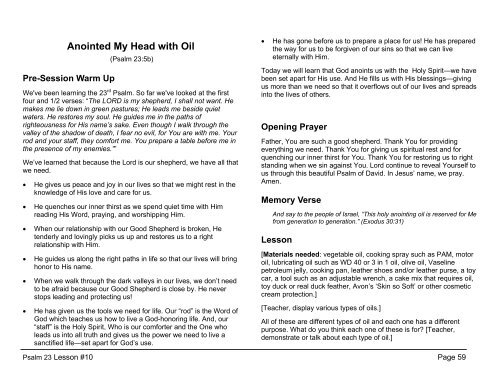What Is The Significance Of Anointing One's Head With Oil