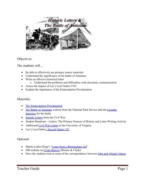 Lesson Plan - Last Best Hope