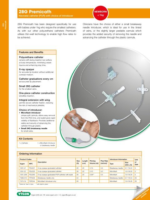 28G Premicath - Vygon (UK)