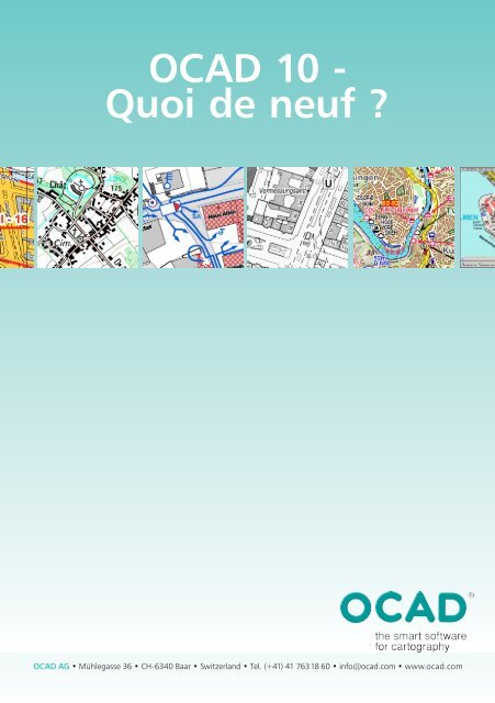 OCAD 10 - Quoi de neuf ? - OCAD AG