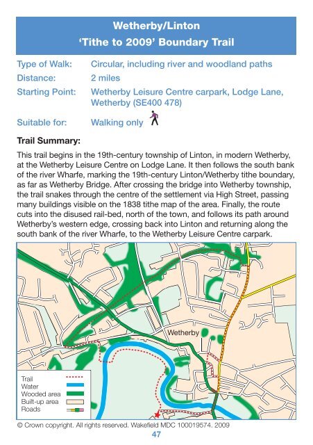Wetherby/Linton - Tracks in Time, the Leeds Tithe Map Project