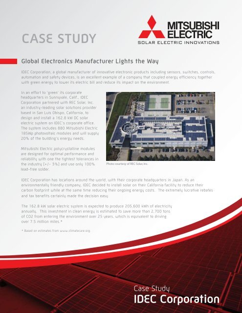 case study - Mitsubishi Electric