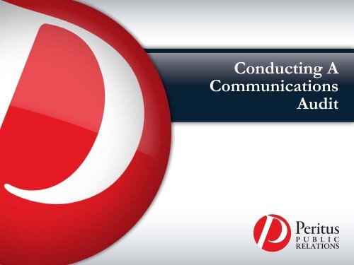 Conducting a Communications Audit - Center for Nonprofit Excellence Conducting a Communications Audit - Center for Nonprofit Excellence