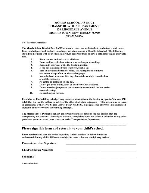 Please sign this form and return it to your child's school.