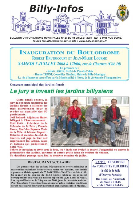 billyinfos 28 - Ville de Billy