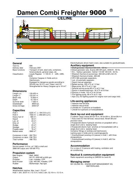damen combi freighter 9000 yn 806