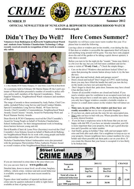 Crime Buster Issue 35 - Neighbourhood Watch