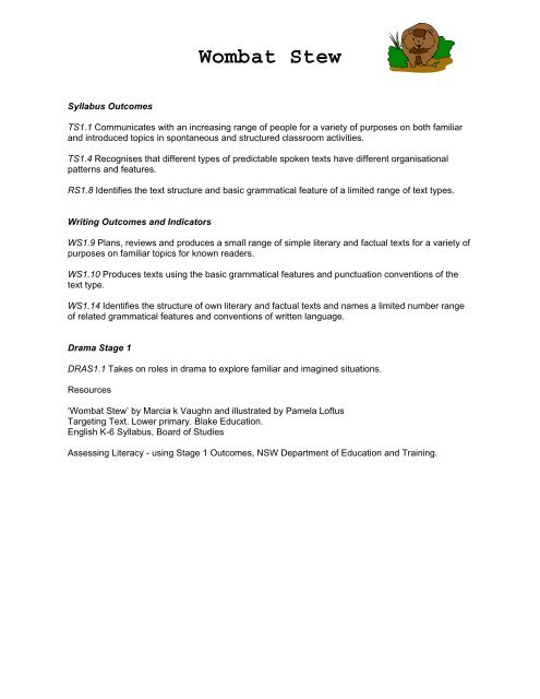 Wombat Stew - Studentnet