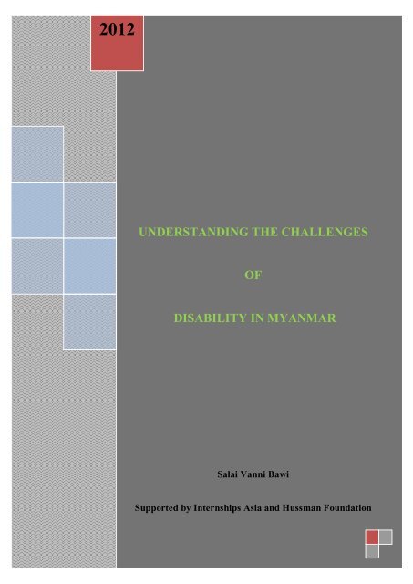 understanding the challenges of disability in myanmar