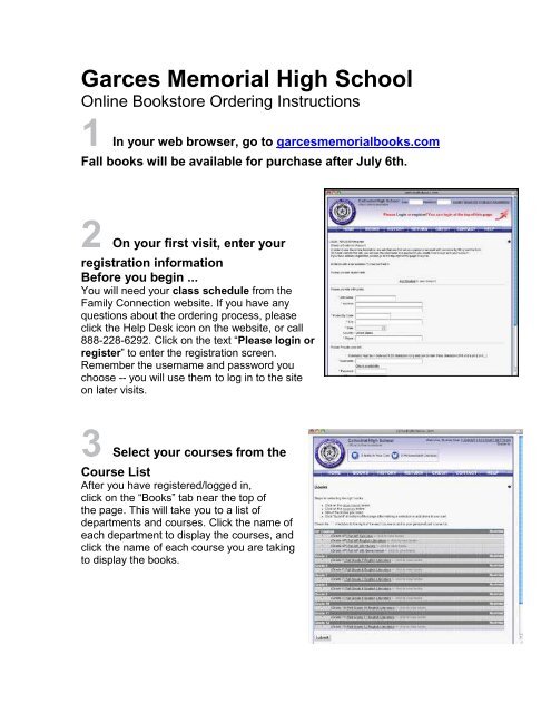 Book Ordering Instructions.pdf - Garces Memorial High School