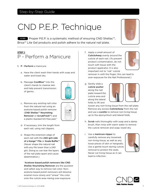 CND P.E.P. Technique - CND.com