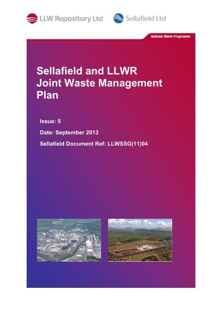 Sellafield and LLWR Joint Waste Management Plan - Low Level ...