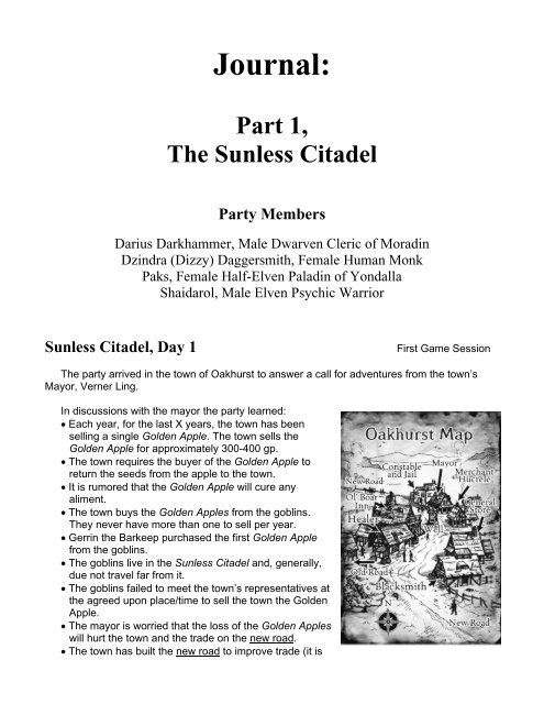 Sunless Citadel - DnD home