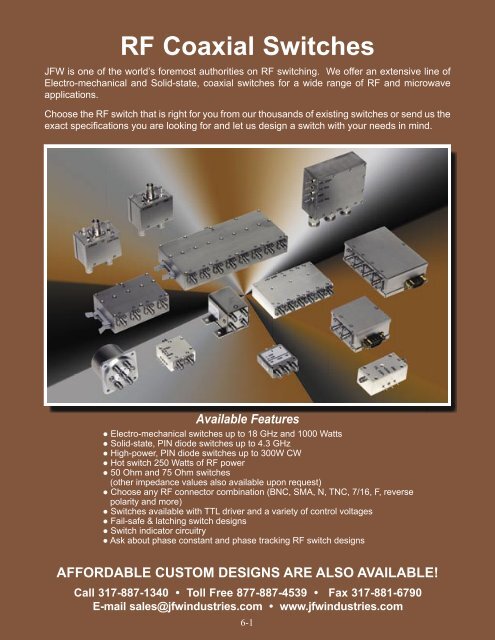 High Power Solid State Coaxial Switch - EMPOS