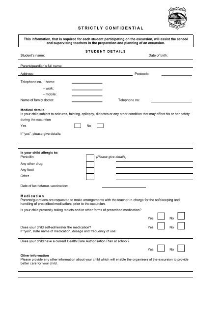 Drama Club consent form - Paraburdoo Primary School
