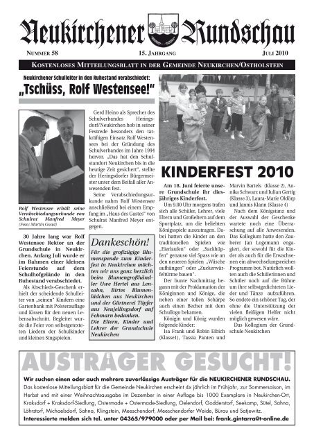 Neukirchener Rundschau - Gintarra-Grafik - Leistungen