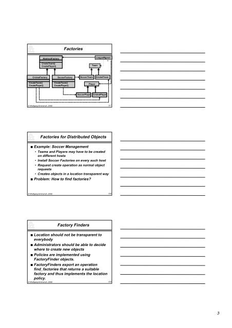 Lifecycle of Distributed Objects Outline Object Life Cycle