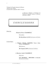 conclusions d incident devant cour d appel - Pierre Vasarely