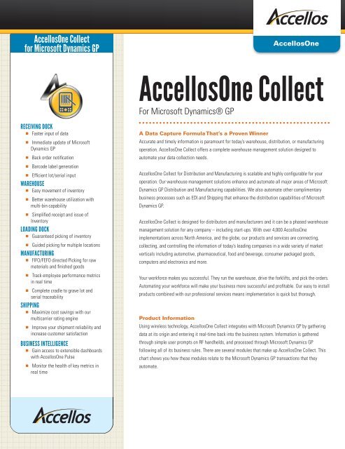 AccellosOne Collect for GP