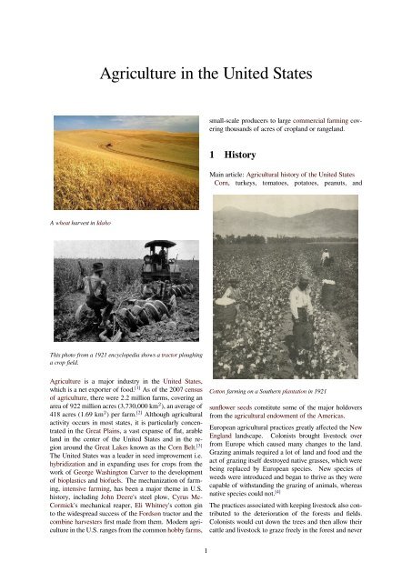 Agriculture in the United States