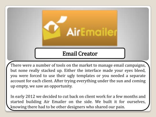 Email Creator