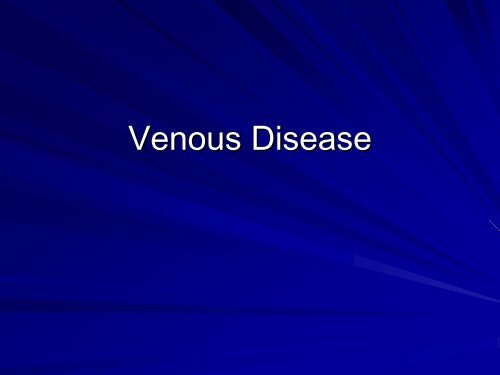 Venous Disease
