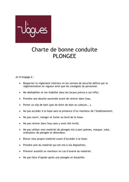 Charte de bonne conduite - CTD69