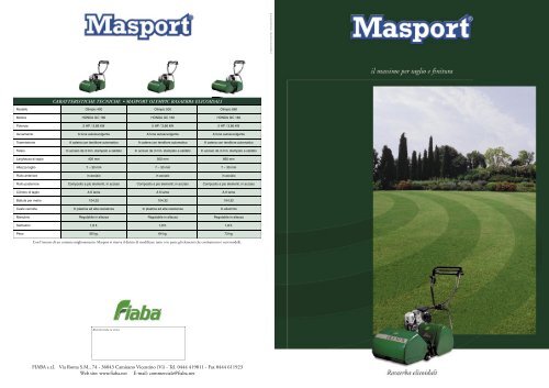 Catalogo Masport - FIABA Srl