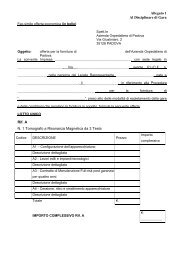 Fax Simile presentazione progetto tecnico - e offerta economica III ...