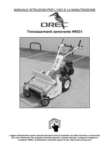 HR 531 Honda - Manuale d'uso - FIABA Srl