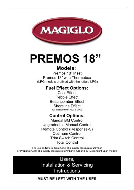 Magiglo Premos 18" fitting instructions - The Fire Basket