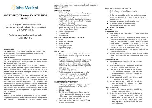 antistreptolysin-o (aso) latex slide test kit - Atlas-site.co.uk