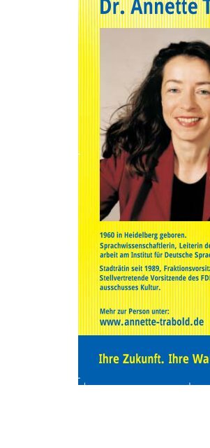 Wahlkampf-Flyer (PDF) - dr. annette trabold