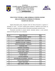 ANOFM Bucuresti informeaza absolventii ... - AMOFM Bucureşti