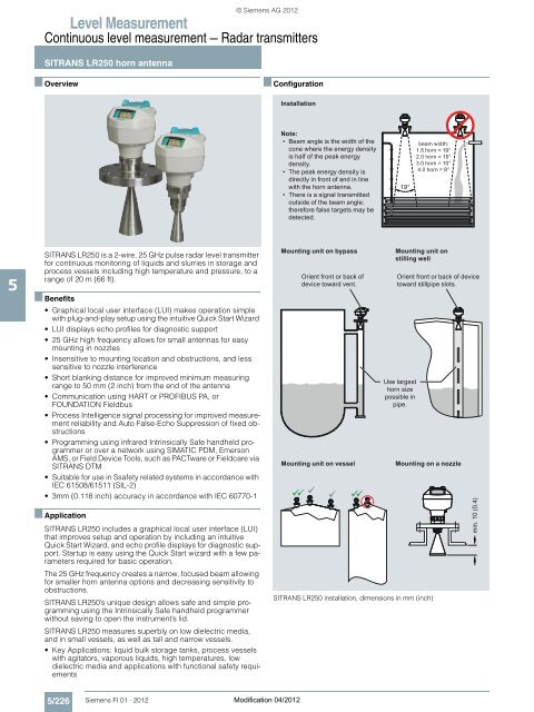 Level Measurement - Siemens