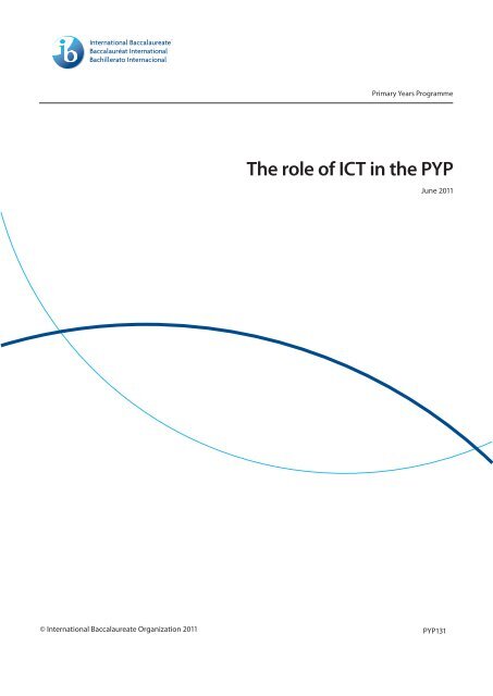 The role of ICT in the PYP