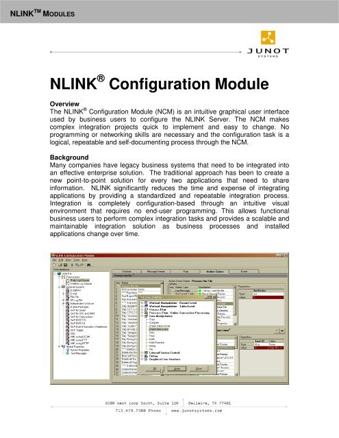 Nlink Configuration Module Junot Systems