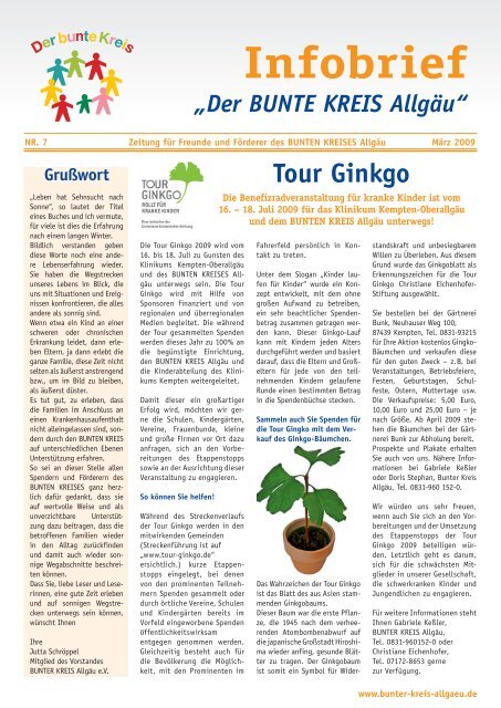 Infobrief - BUNTEN KREIS Allgäu eV