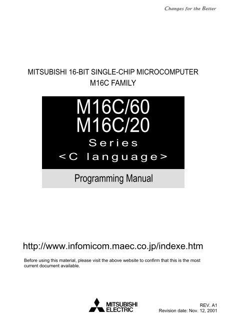 M16C C Programming Guide.pdf - Curtin University Centre for ...