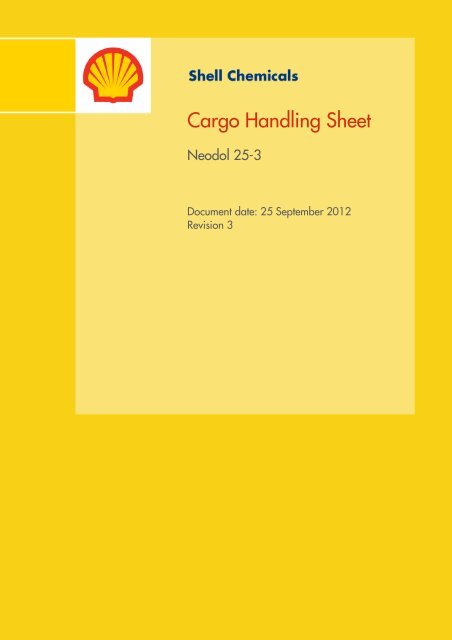 Marine Cargo Handling Sheet NEODOL 25-3