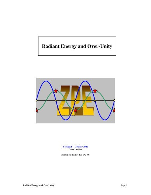 Radiant Energy and Over-Unity - bagmanov.ru