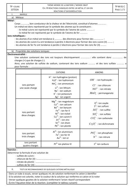 fiche tp cours 1 - S. Tatulli